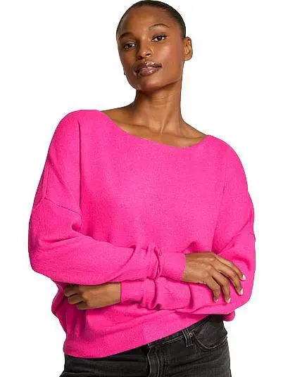 Victoria's Secret Knit Boatneck Sweater - Pink