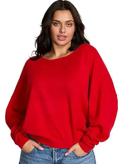 Victoria's Secret Knit Boatneck Sweater - Red