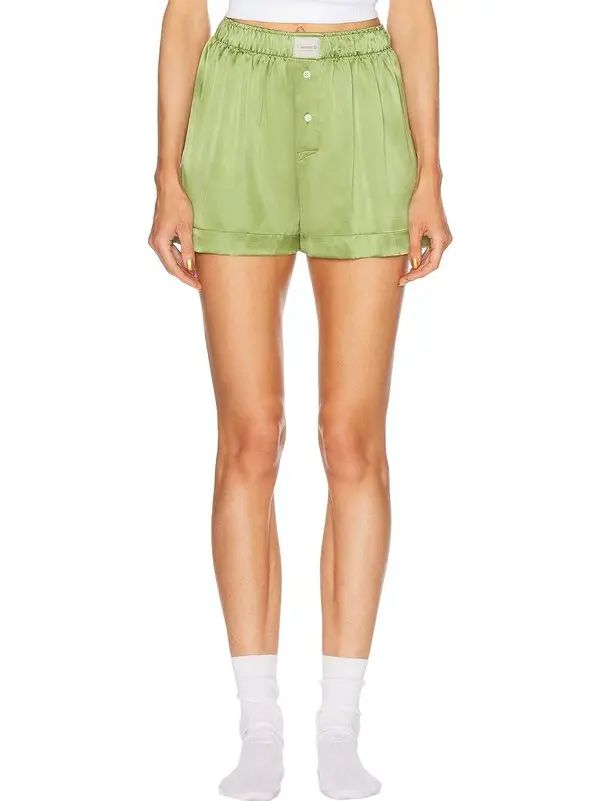 Comme Si Silk La Boxer Classica Short - Grass