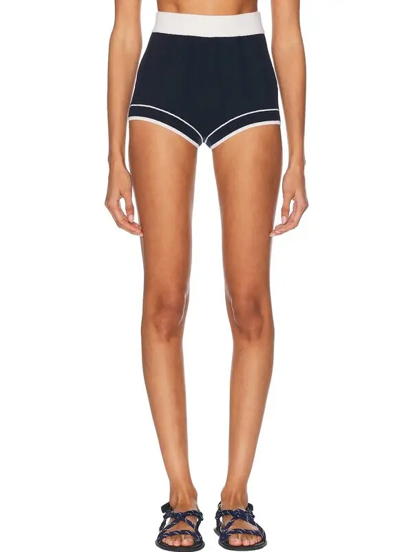 Guest In Residence Cashmere Racer Short - Midnight