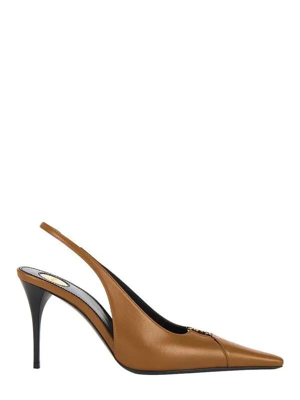 Saint Laurent Babylone Pump - Dark Macadamia