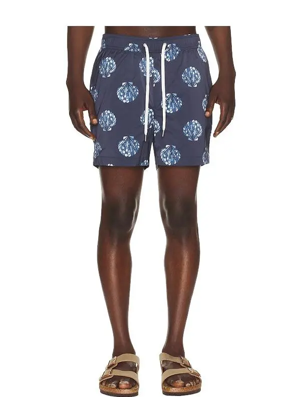 Onia Charles 4 Swim Trunk - Navy Multi
