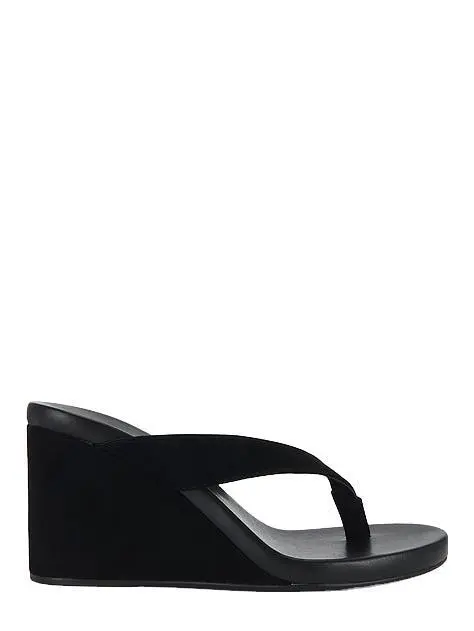 TONY BIANCO Avanti Wedge Sandal - Black Suede