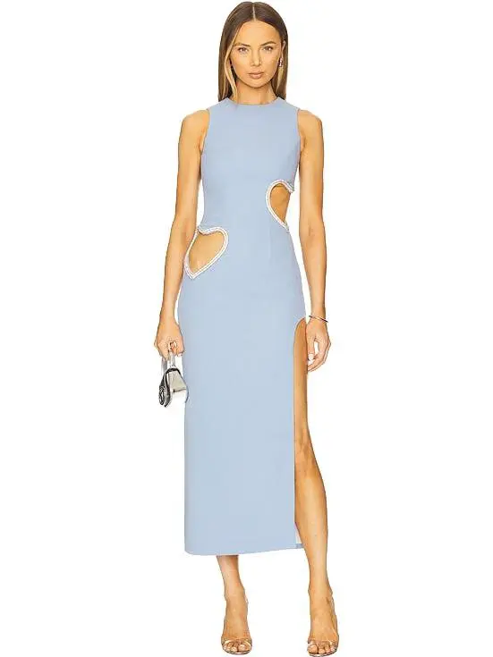 Marianna Senchina First Kiss Midi Dress - Blue