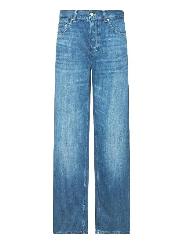 Tommy Hilfiger Jaimie Relaxed Straight Jeans - Medium Denim