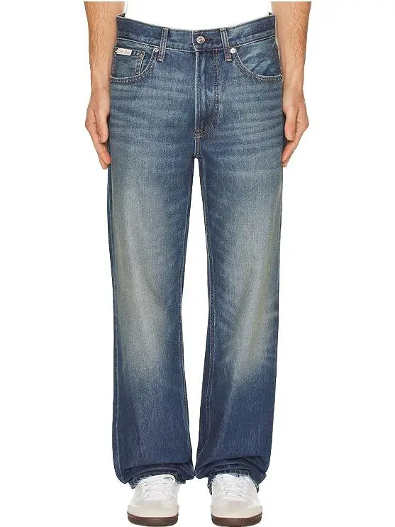 Calvin Klein 90s Straight Jeans - Blue Scallop
