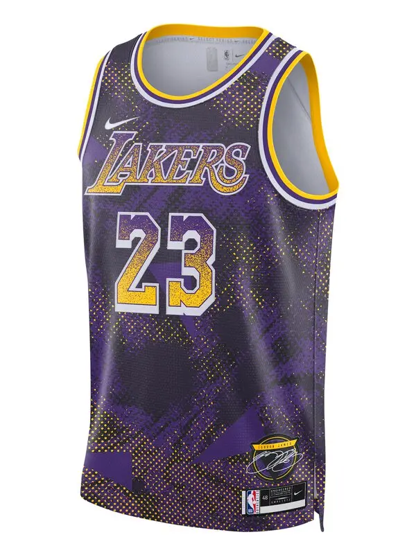 Nike Lebron James Los Angeles Lakers 2025/26 Select Series Dri-fit Nba Swingman Jersey - Purple