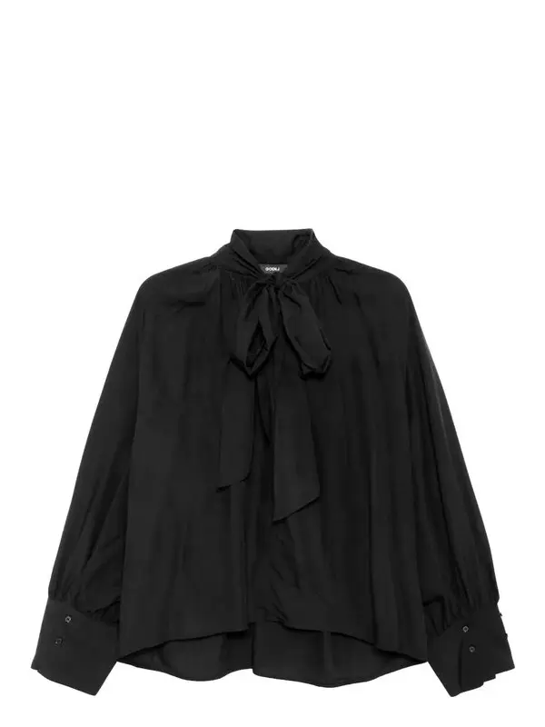 Goen.j Tie-detailed Blouse - Black