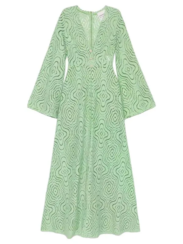MOOS STUDIO Lace Maxi Dress - Green