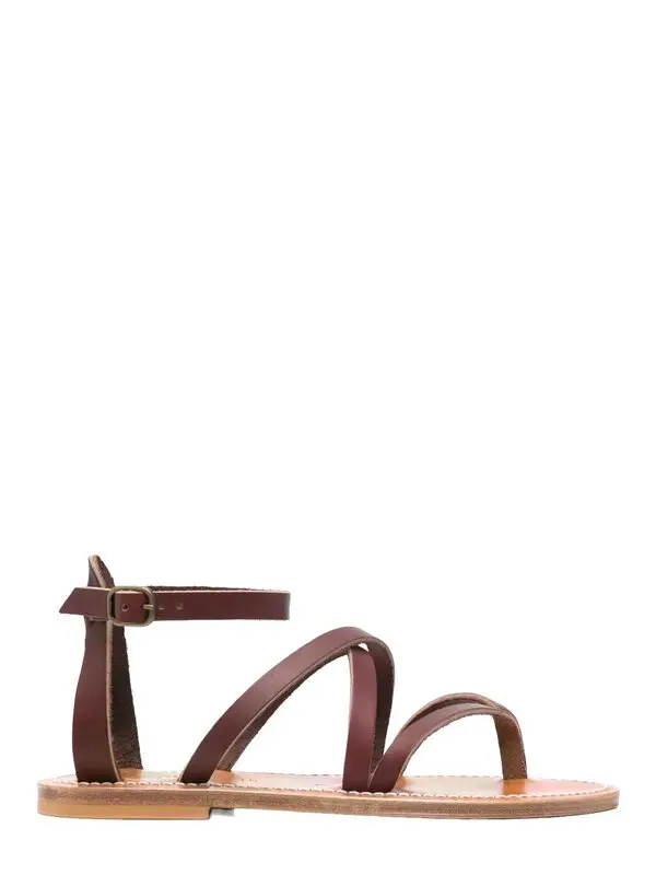 K.JACQUES Epicure Flat Sandals - Brown