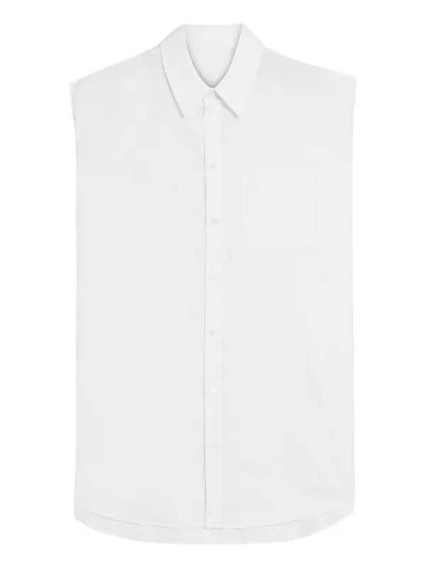Helmut Lang Cotton-poplin Top - White