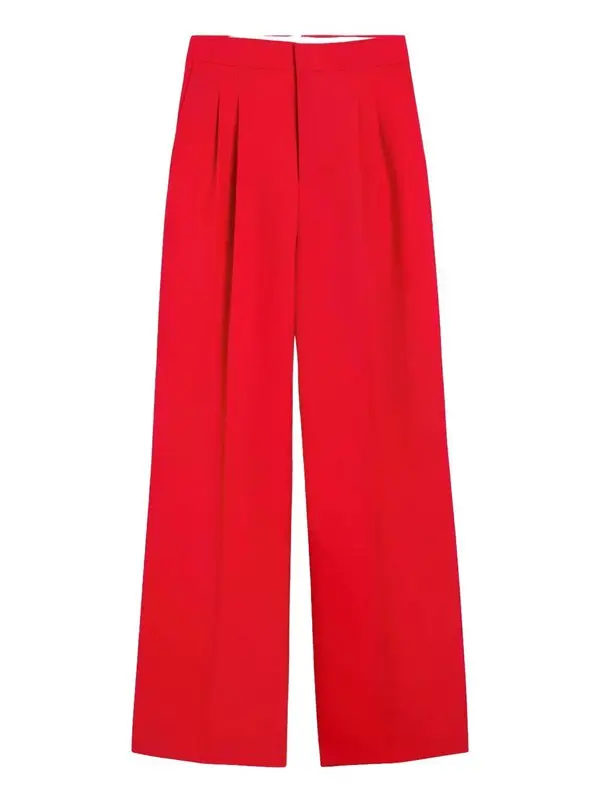 Ami High-waist Wide-leg Trousers - Red