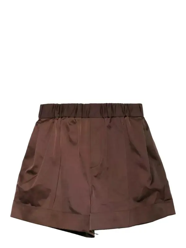 RECTO Roll-up Banding Shorts - Brown