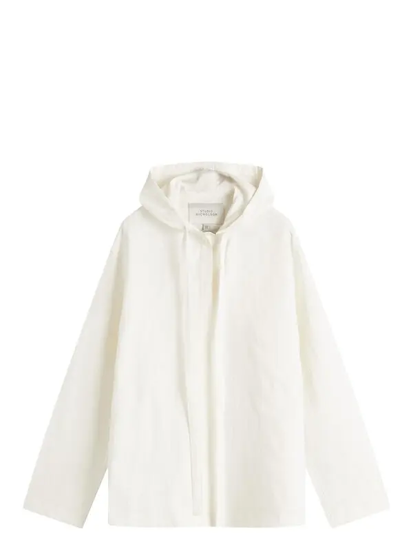 Studio Nicholson Belleri Lightweight Hooded Jacket - Milk