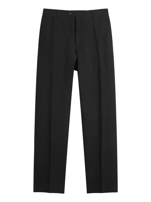 A KIND OF GUISE Elasticated Wide Trousers - Mystic Black Linen