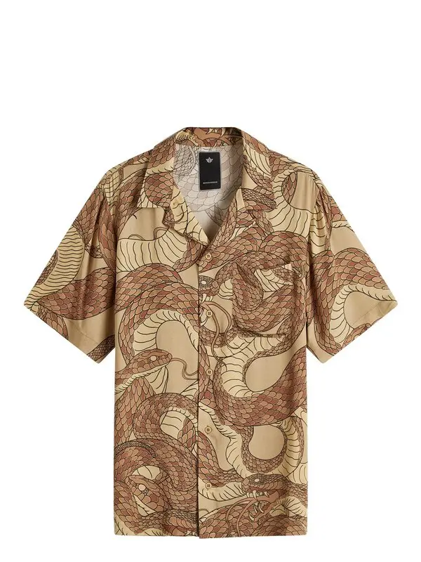 MAHARISHI Snakeskin Vacation Shirt - Desert