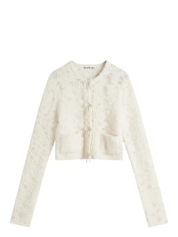 Acne Studios Kitarsi Towel Cardigan - White