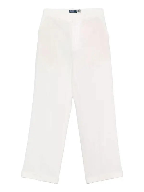 Polo Ralph Lauren Linen Trousers - White