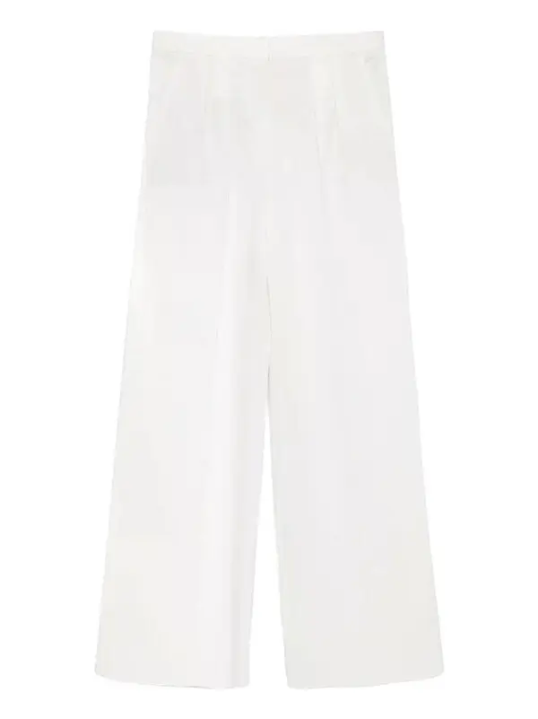 Barbara Bui Pressed-crease Trousers - White