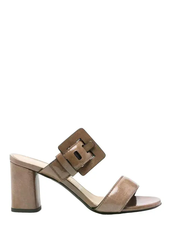 Barbara Bui 70mm Patent Leather Sandals - Brown