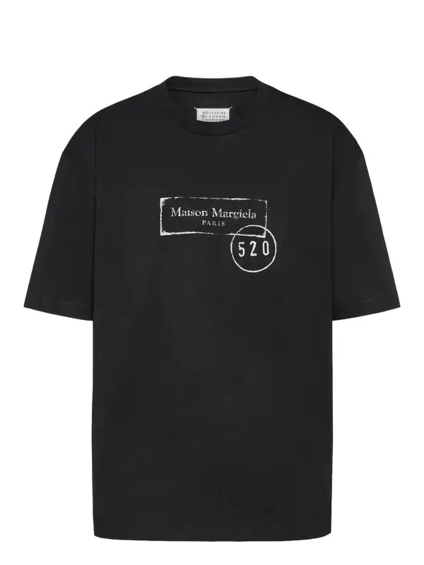 MAISON MARGIELA Logo-print T-shirt - Black
