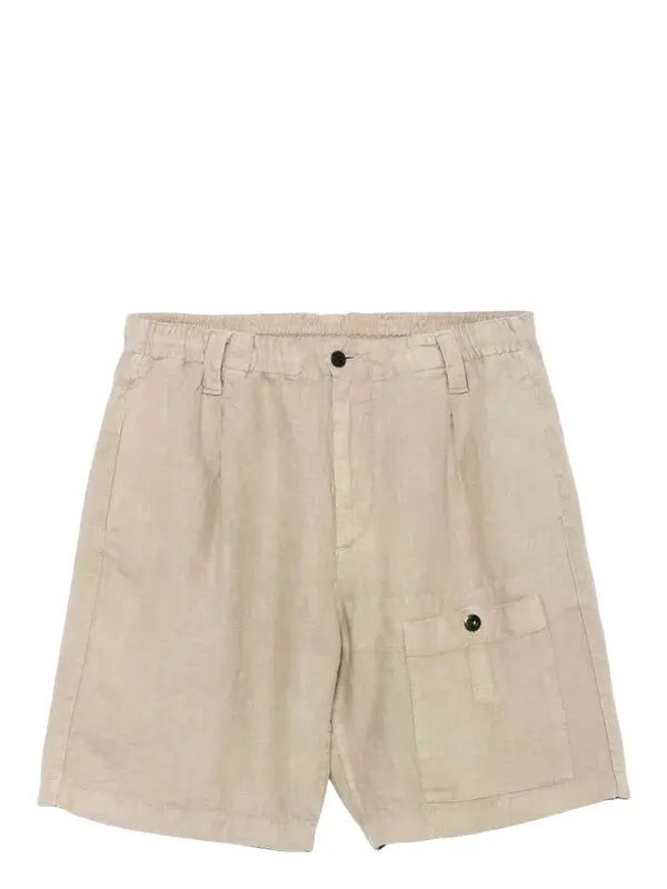 C.P. COMPANY Linen Shorts - Neutrals