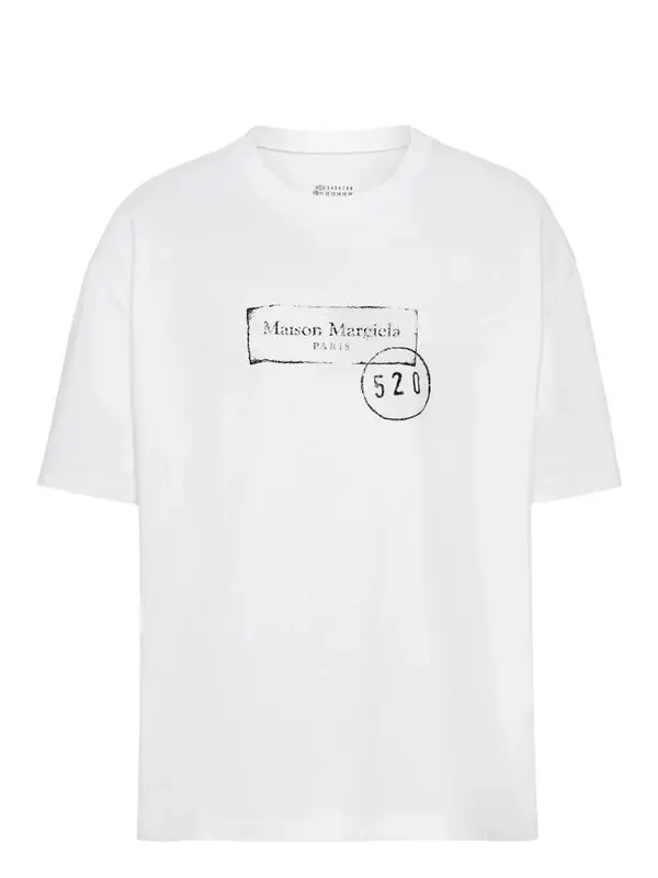 MAISON MARGIELA Logo-print T-shirt - White