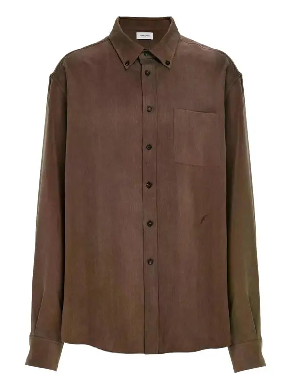 FERRAGAMO Long-sleeved Shirt - Brown