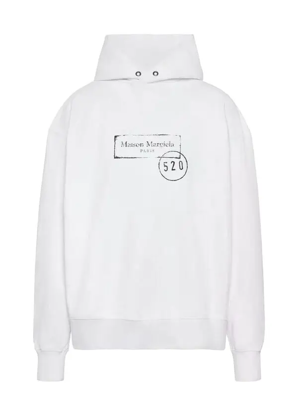 MAISON MARGIELA Cotton Hoodie - White