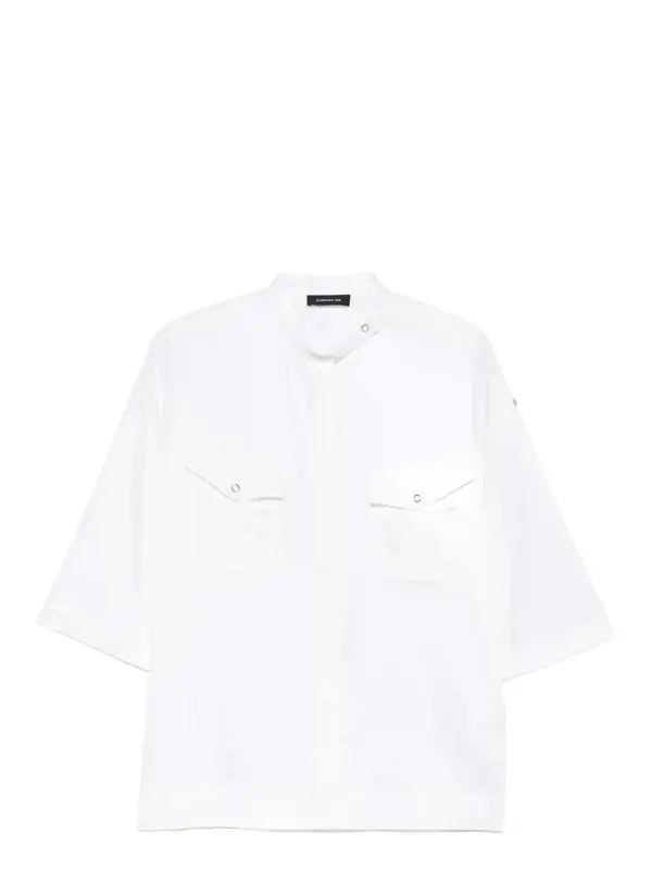 Barbara Bui Band-collar Shirt - White