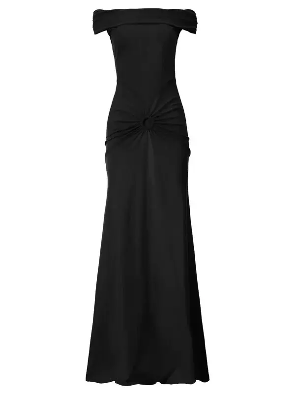 MOOS STUDIO Off-shoulder Maxi Dress - Black