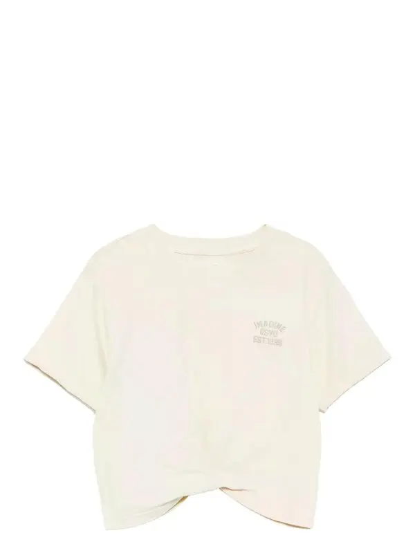 Izzue Embroidered T-shirt - Neutrals