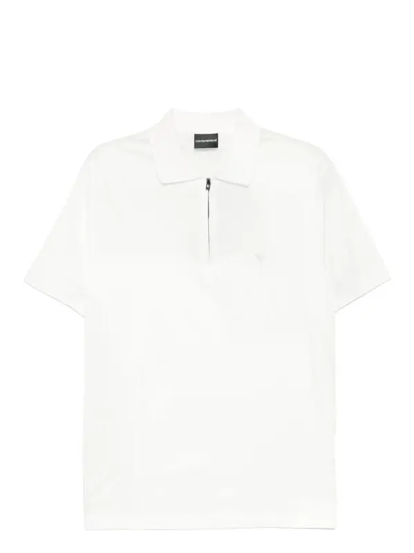 Emporio Armani Logo-patch Polo Shirt - White