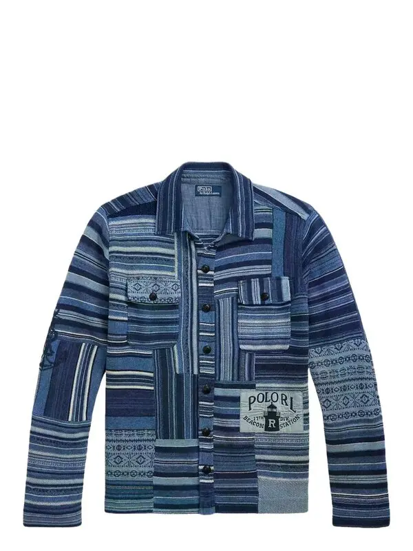 Polo Ralph Lauren Patchwork Cardigan - Blue