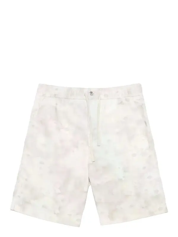 Maison Kitsuné Printed Denim Shorts - White