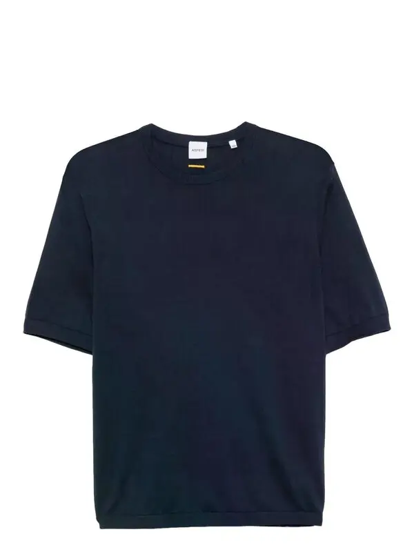 Aspesi Fine-knit T-shirt - Blue