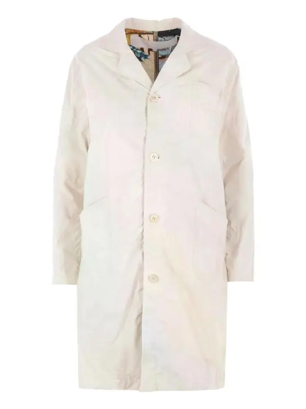COMME DES GARÇONS TAO Notched-collar Trench Coat - Neutrals