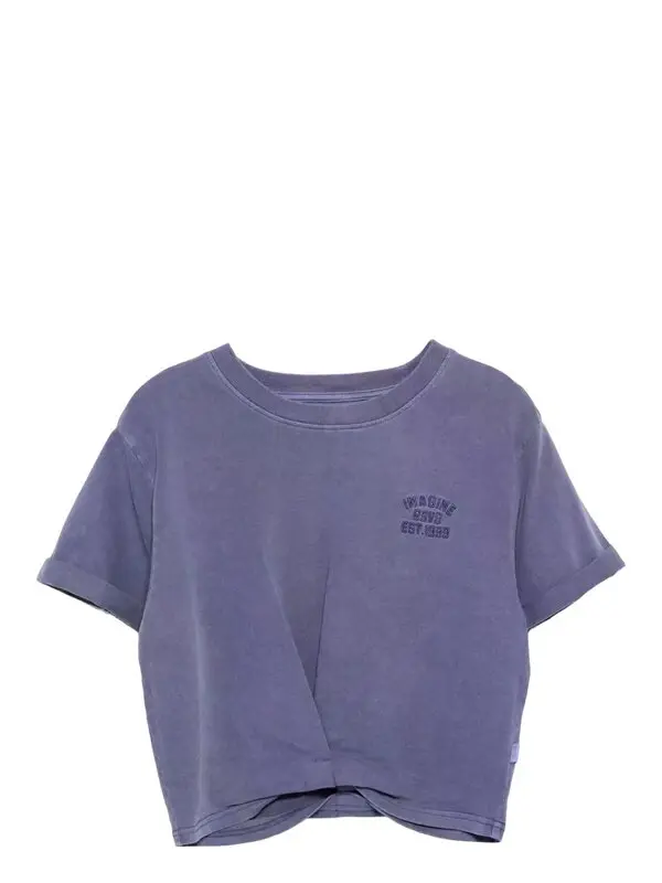 Izzue Embroidered T-shirt - Purple