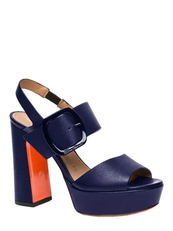 Santoni High Heel Sandal - Blue