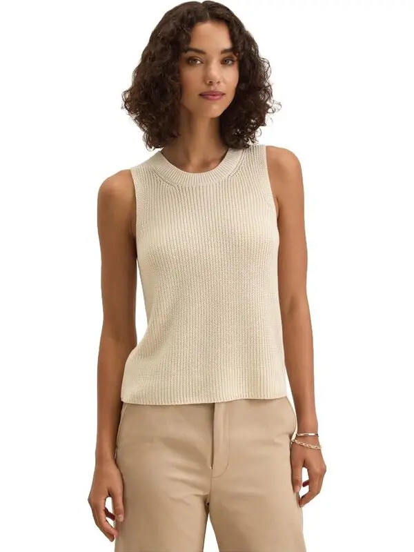 Velvet By Graham & Spencer Muna Sweater Vest - Neutral