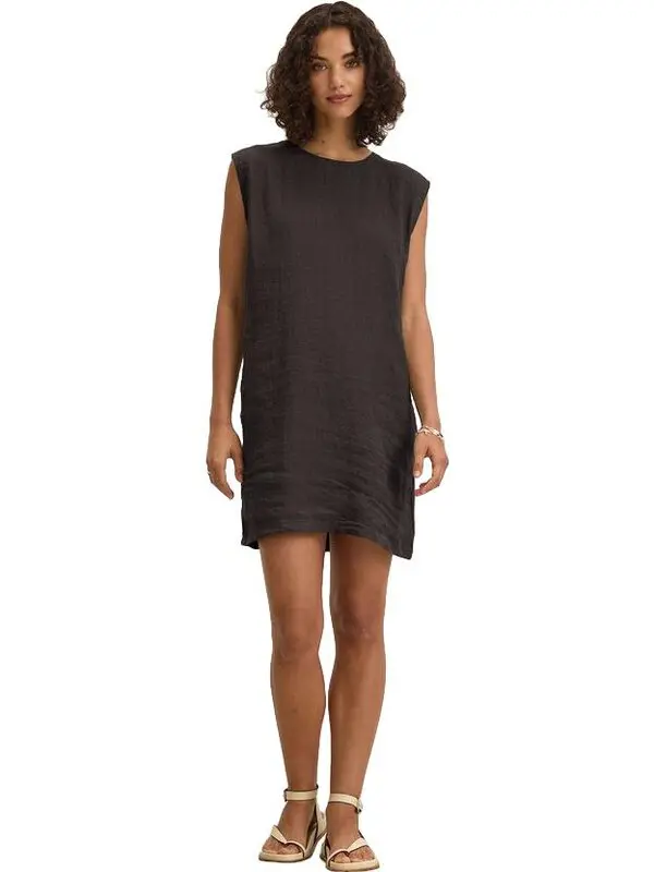 Velvet By Graham & Spencer Lara Linen Dress - Black