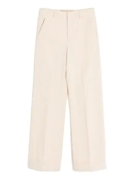 Valentino Garavani Cuffed Cotton Canvas Pants - Neutral