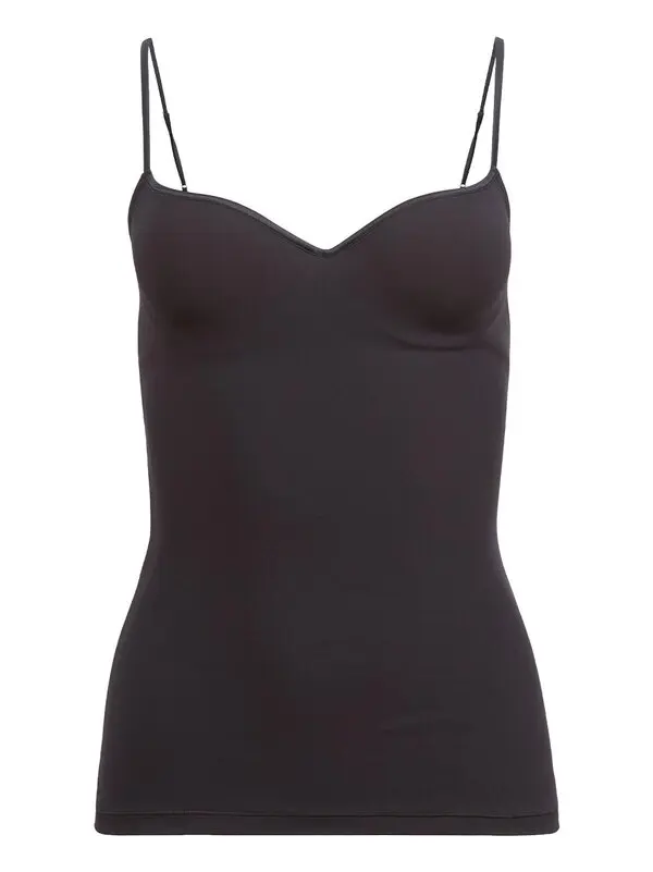Fleur Du Mal Jersey Built-in Bra Cami - Black