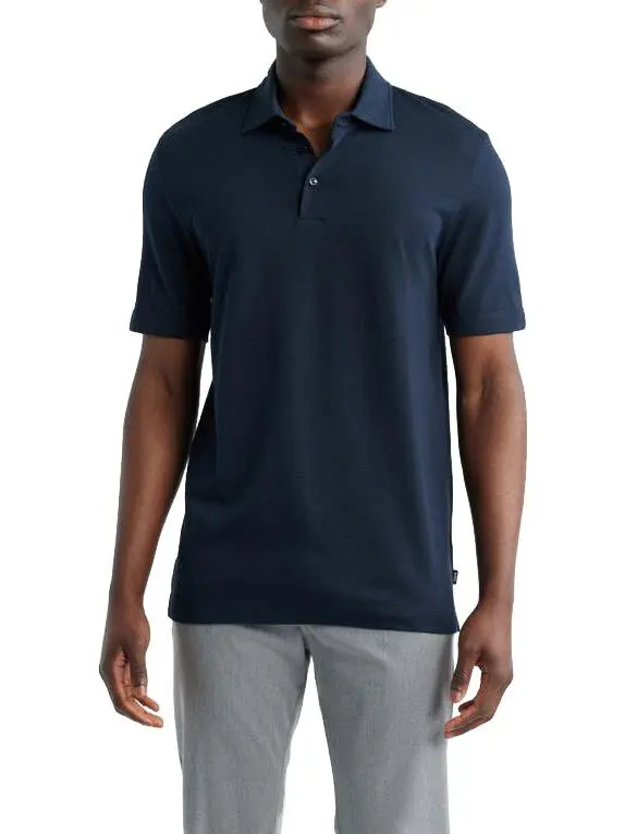 BOSS Press Polo - Dark Blue