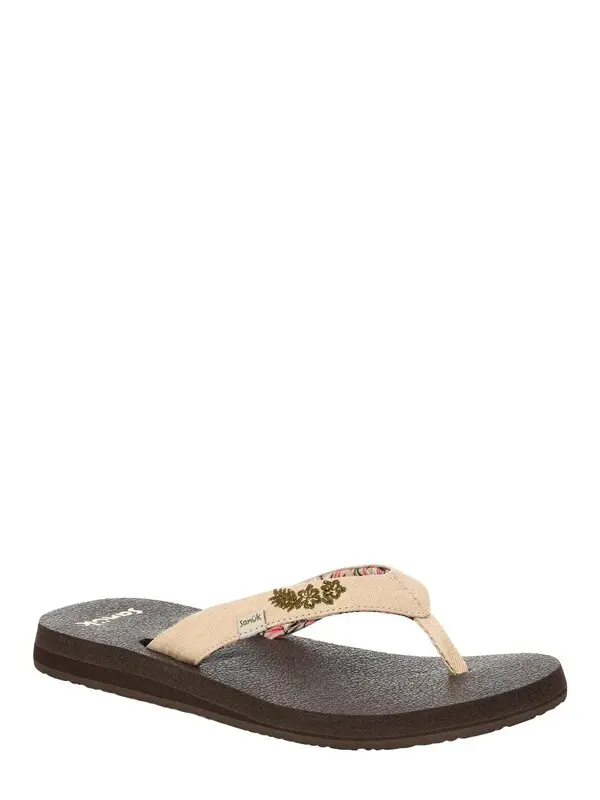 Sanuk Yoga Paradise Ii Flip Flop - Natural Paradise