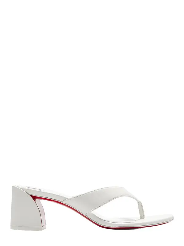 CHRISTIAN LOUBOUTIN Janetonga 55mm Thong Sandals - White
