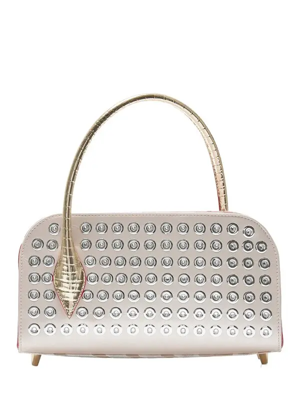 CHRISTIAN LOUBOUTIN Eloise Studded Baguette - White