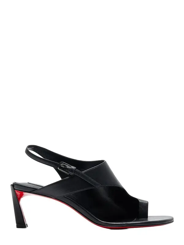 CHRISTIAN LOUBOUTIN Viva Condora 55mm Leather Thong Sandals - Black