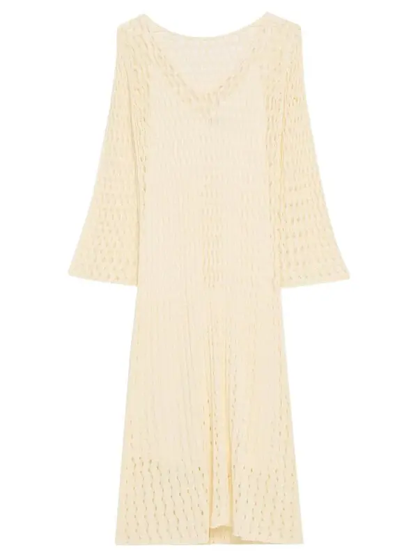 Altuzarra Jemmy Open Knit Midi Dress - Ivory