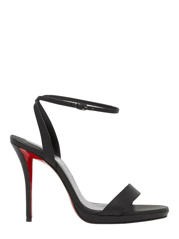 CHRISTIAN LOUBOUTIN 120mm Miss Z Leather Sandals - Black